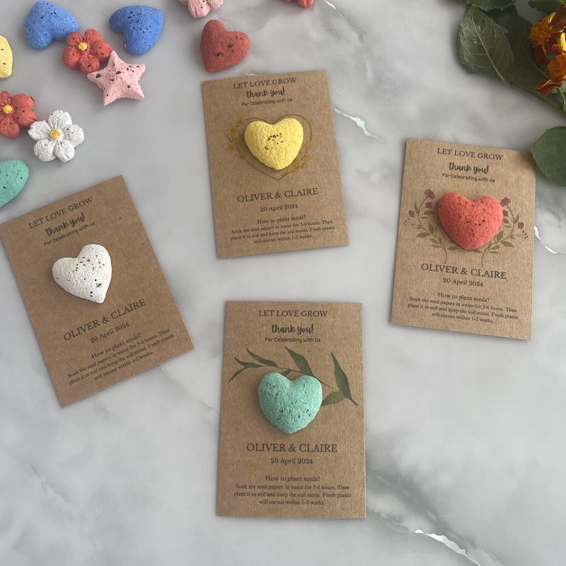 Seed Paper Favors - Etsy