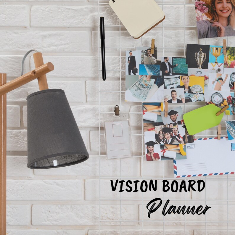 Digital Vision Board Planner, Vision Board Digital, Printable Pages ...