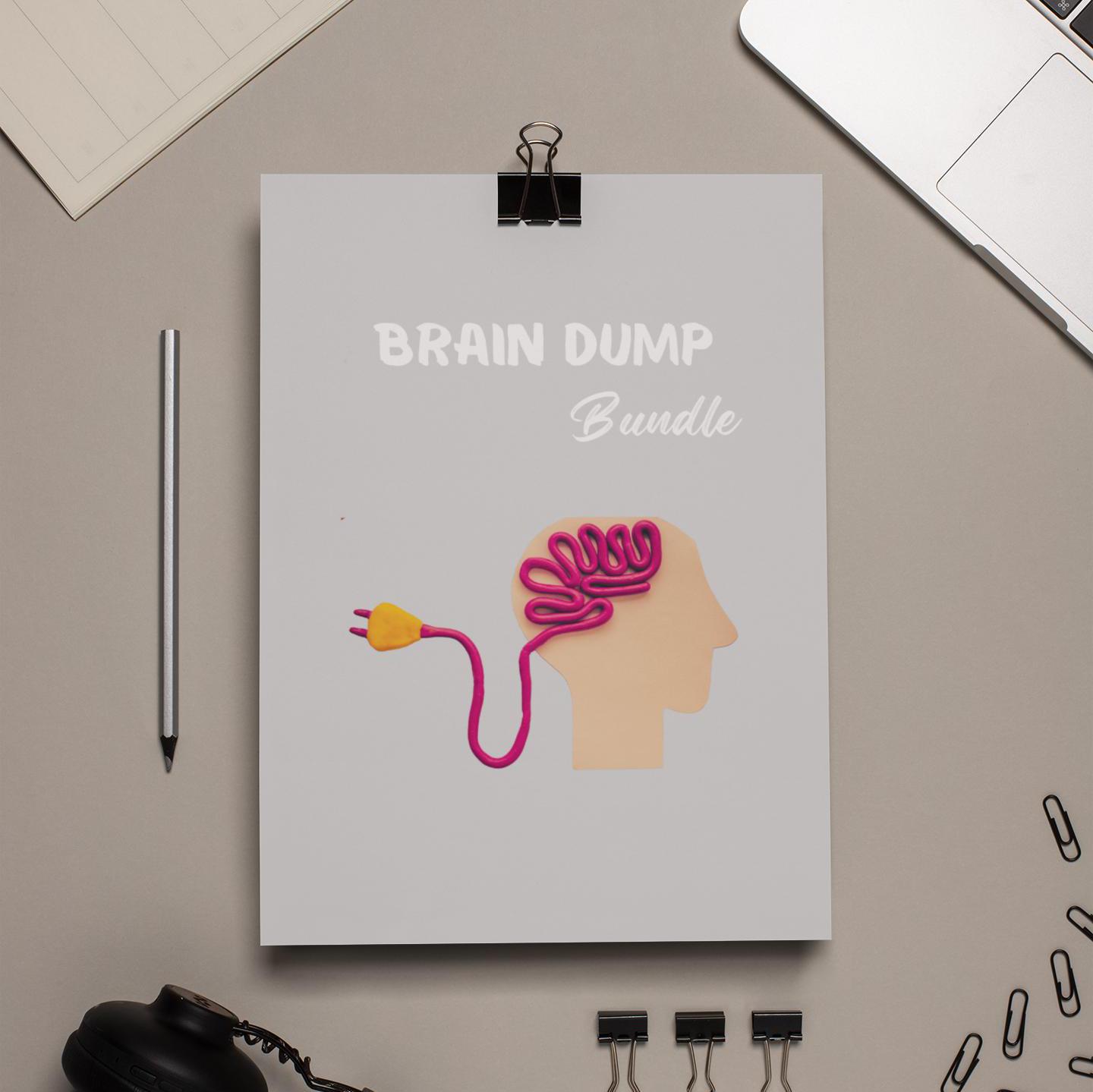 Brain Dump Bundle, Brain Dump Planner, Ideas Organizer, Brainstorming ...