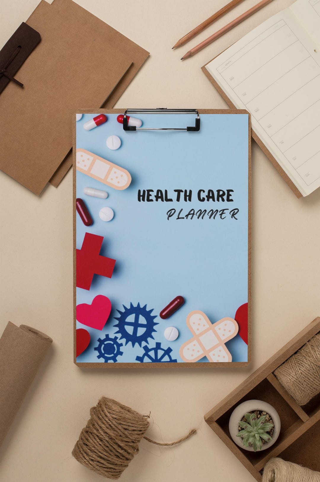 Digital Health Care Planner, Medical Planner, Medical Binder, Wellness ...
