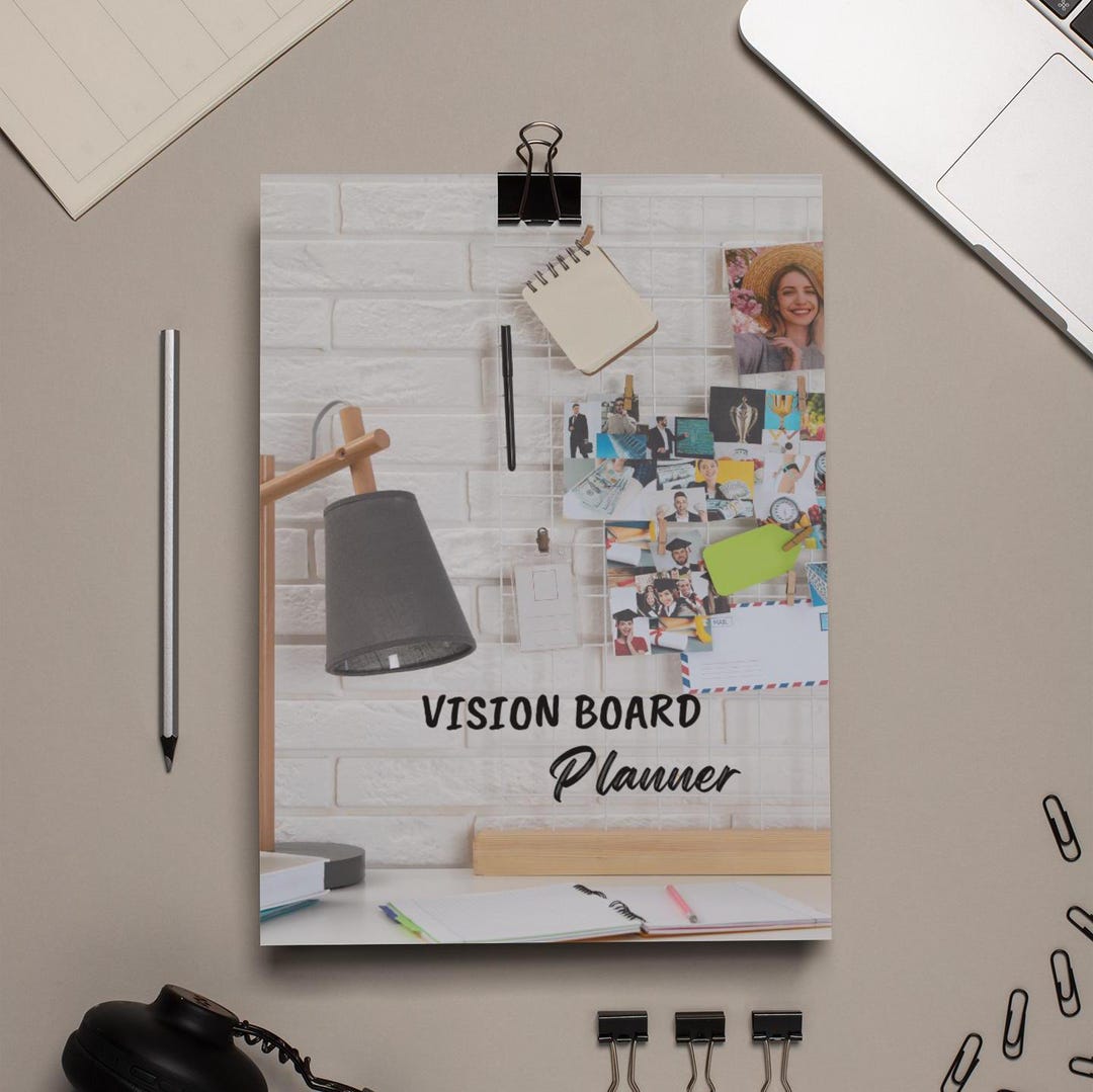 Vision Board Planner, Vision Board Template, Digital Vision Board ...
