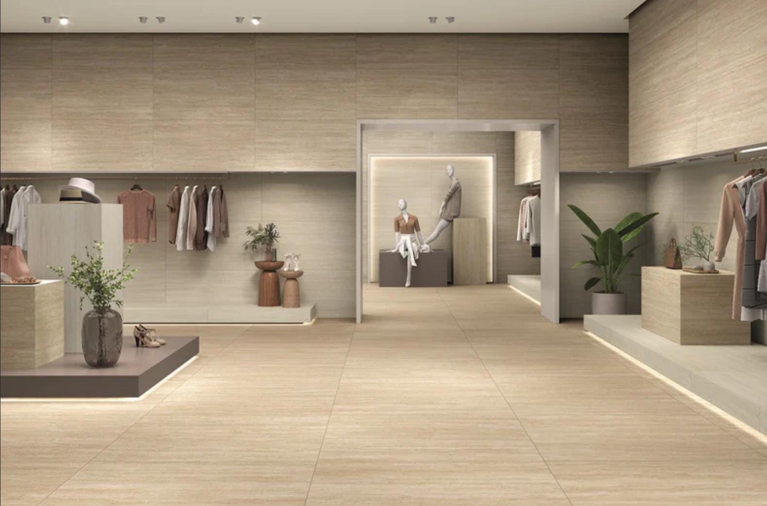 Travertine Ivory Vein Cut Porcelain Tile Large Format 24x48 Matte or ...