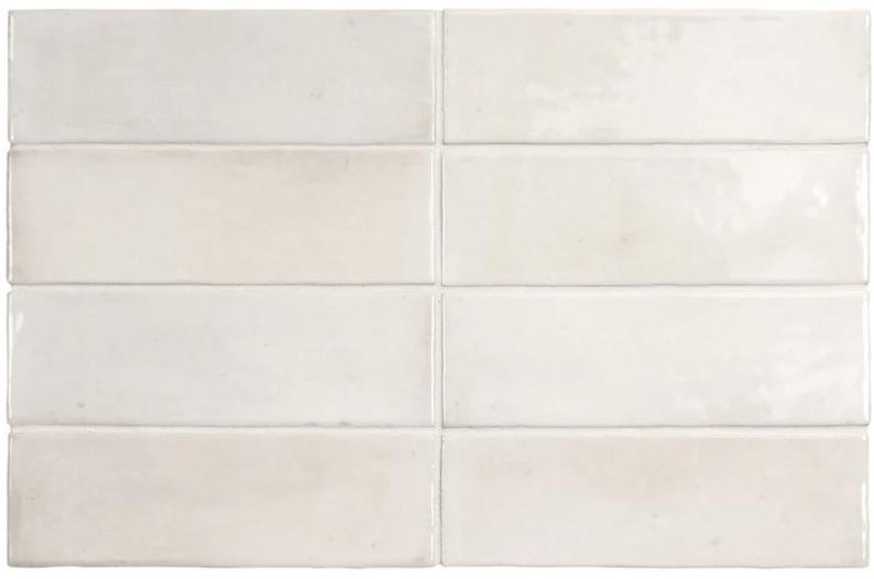 Porcelain White Glossy or Matte Subway Tile (spain) 2x6 Floor or Wall ...