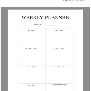Customizable Daily Planner PRINTABLE, IPAD, CUSTOMIZABLE - Etsy