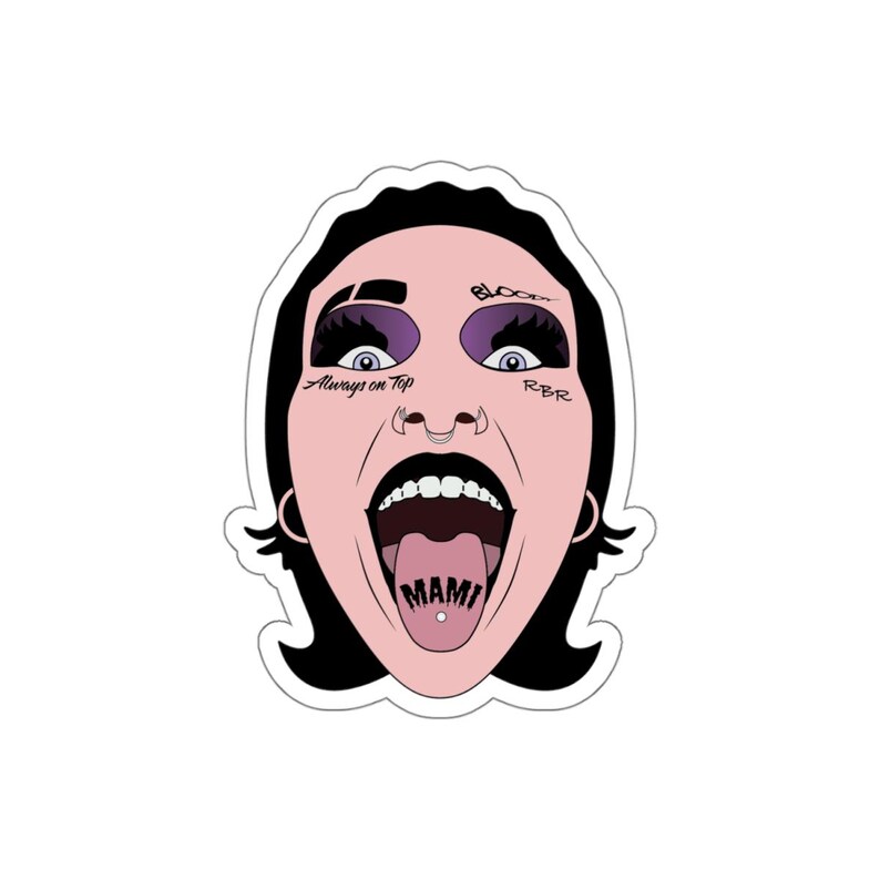 Rhea Ripley Sticker, Kiss-cut Sticker, WWE, My Own Design, Mami is ...