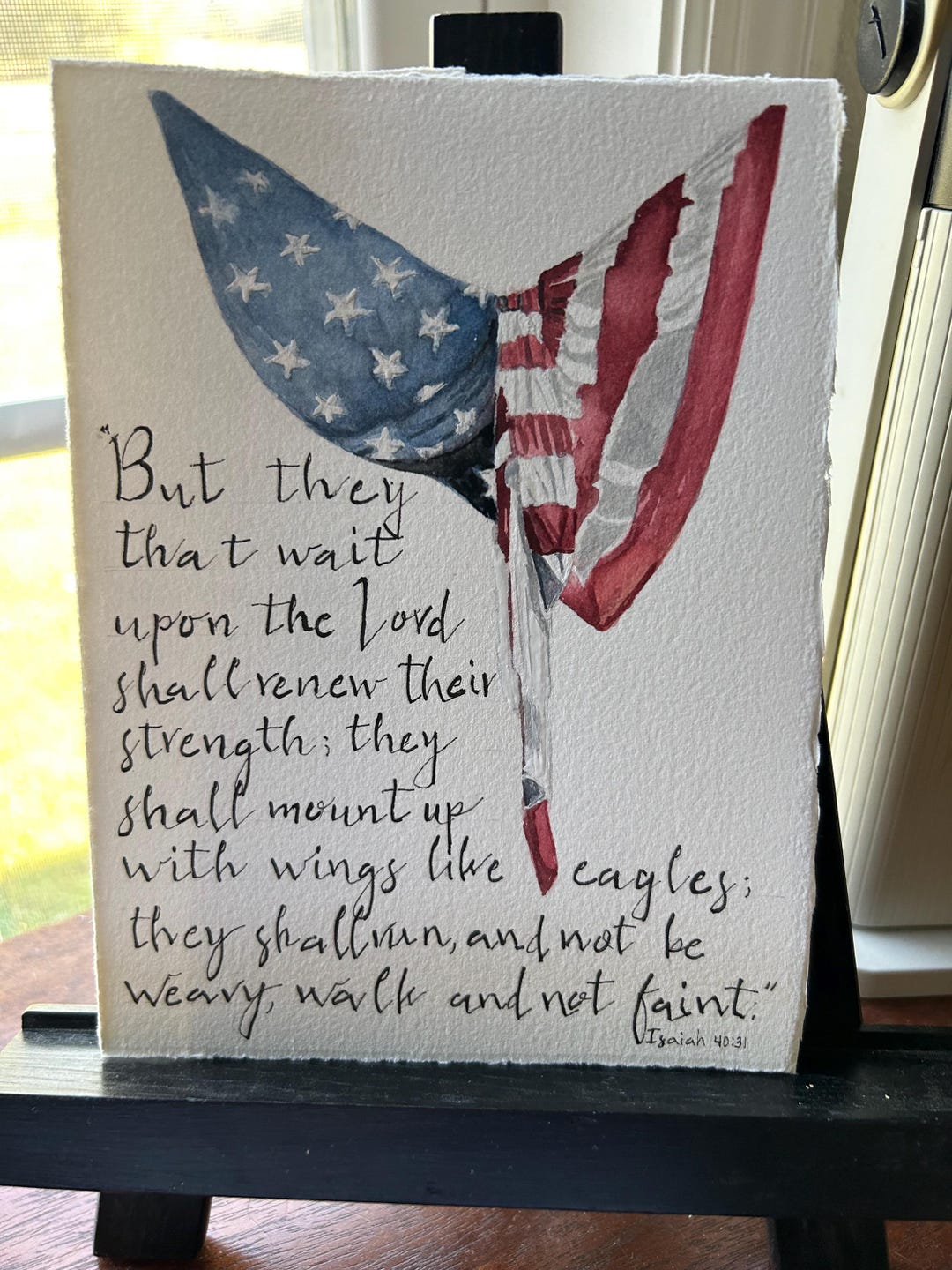 Trump Angel Flag, Scripture, Isaiah 40:31, President, Red, White and ...