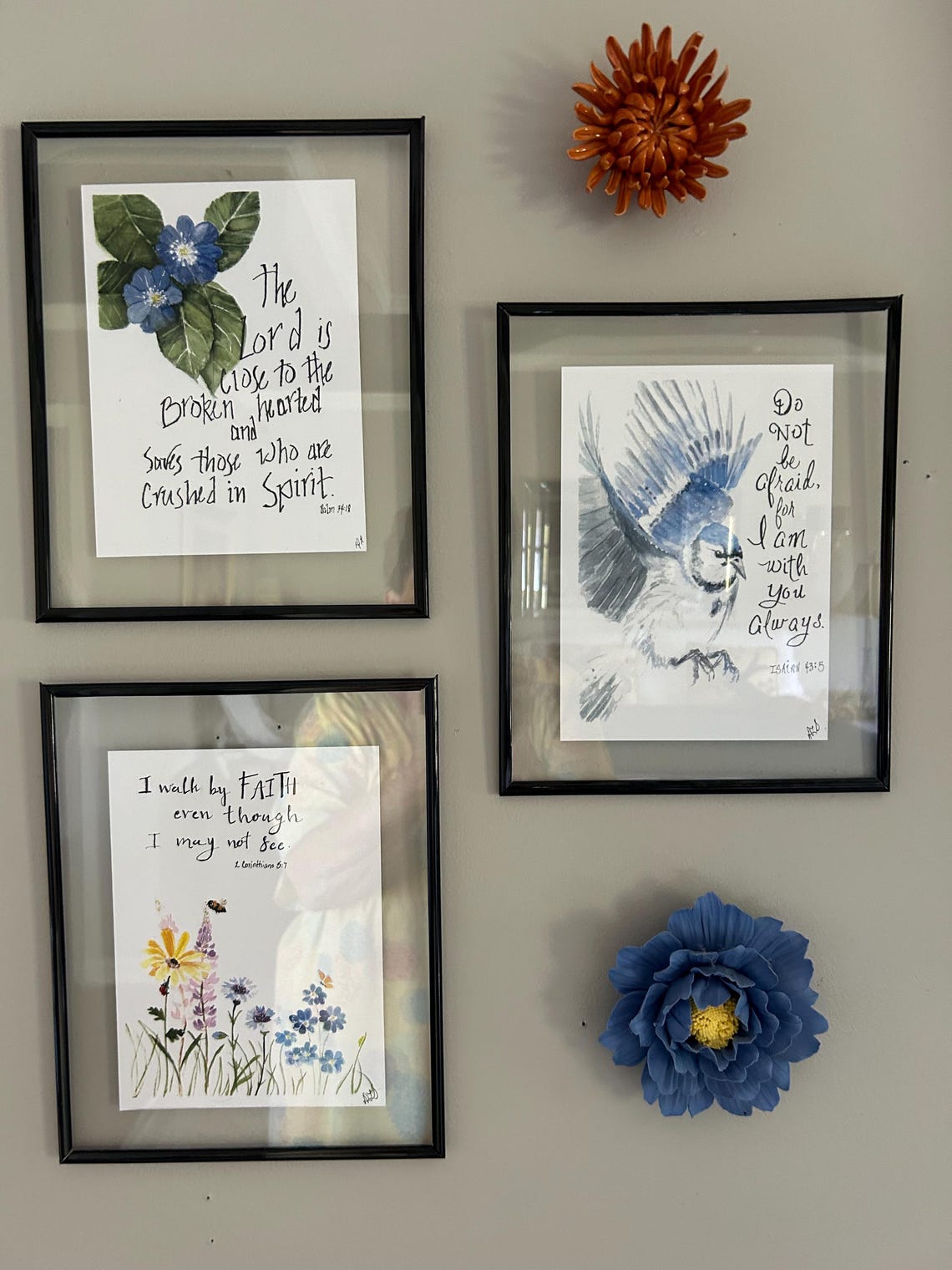Watercolor Blue Jay Print and the Word of God - Etsy