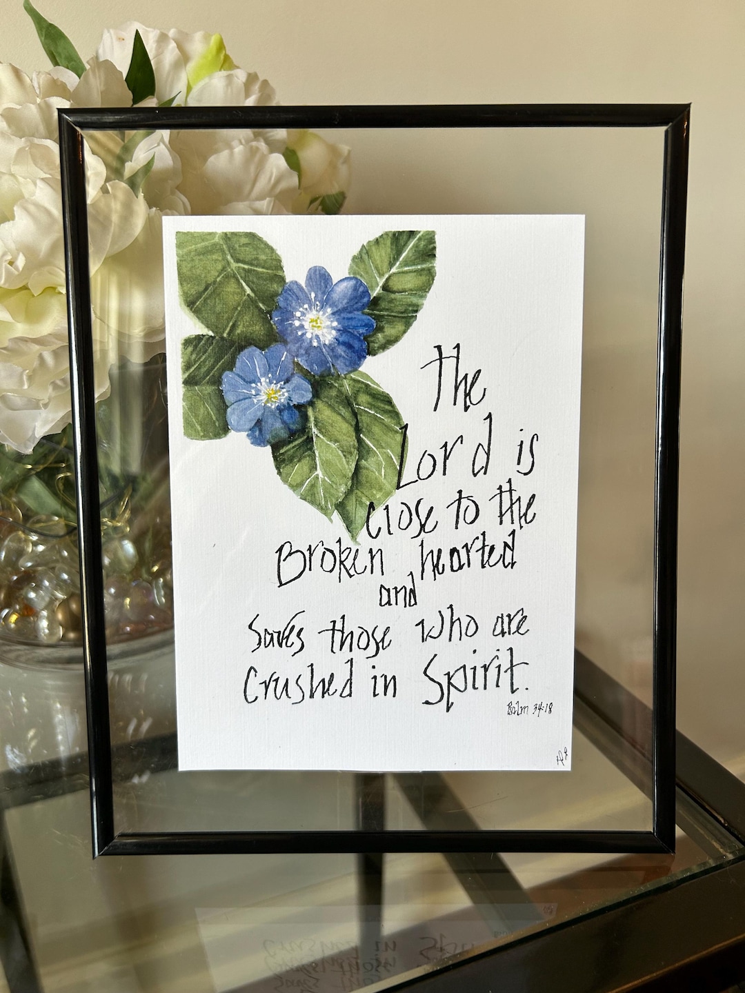 Scripture Art, Watercolor, Print - Etsy