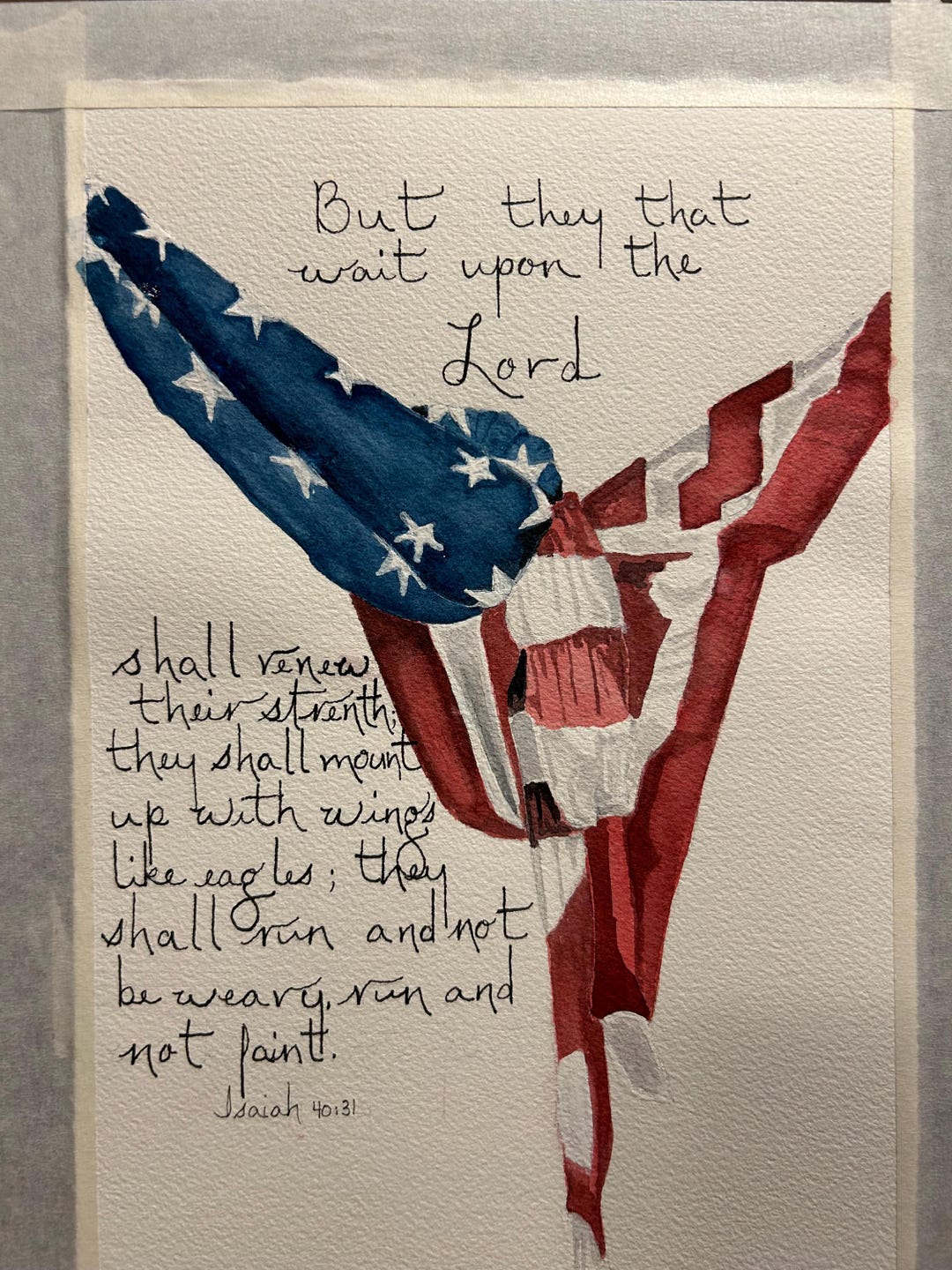 Trump Angel Flag Isaiah 40:31 - Etsy