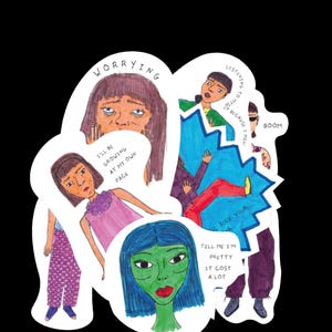 Nervous Stickers All of Them - Etsy