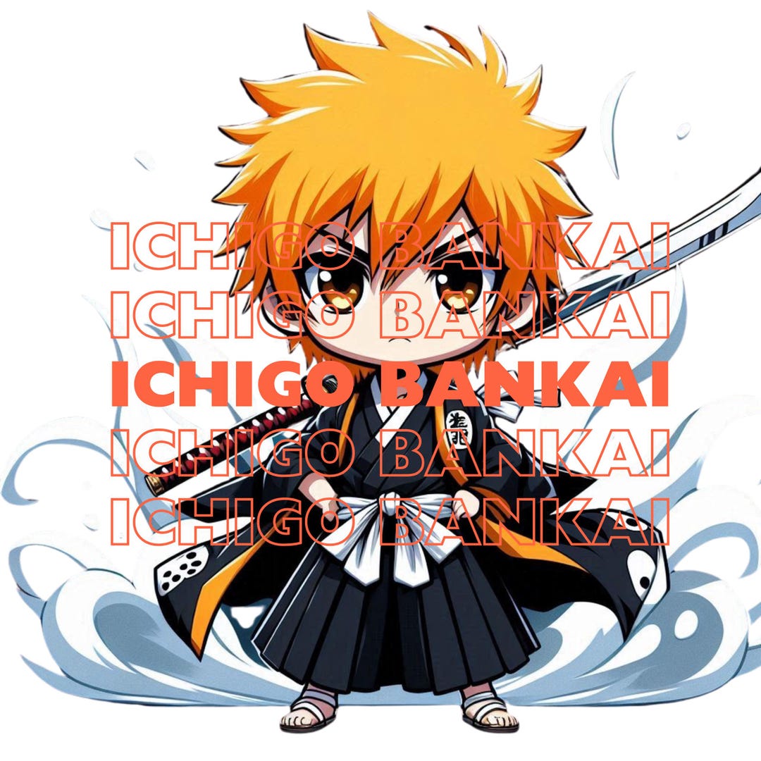 Ichigo Chibi set 1 4 Png Svg - Etsy
