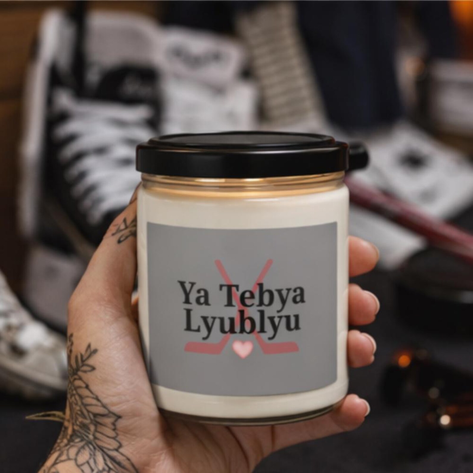 Ya Tebya Lyublyu Soy Candle | Hockey Romance Gift | Booktok Inspired ...