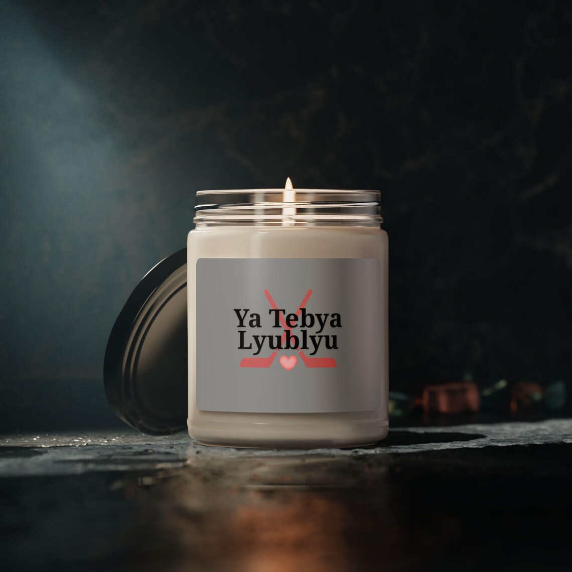 Ya Tebya Lyublyu Soy Candle | Hockey Romance Gift | Booktok Inspired ...