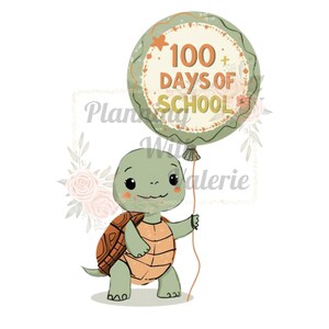 100 Days of School Clipart | Boho Animal Graphics (digital Download) - Etsy