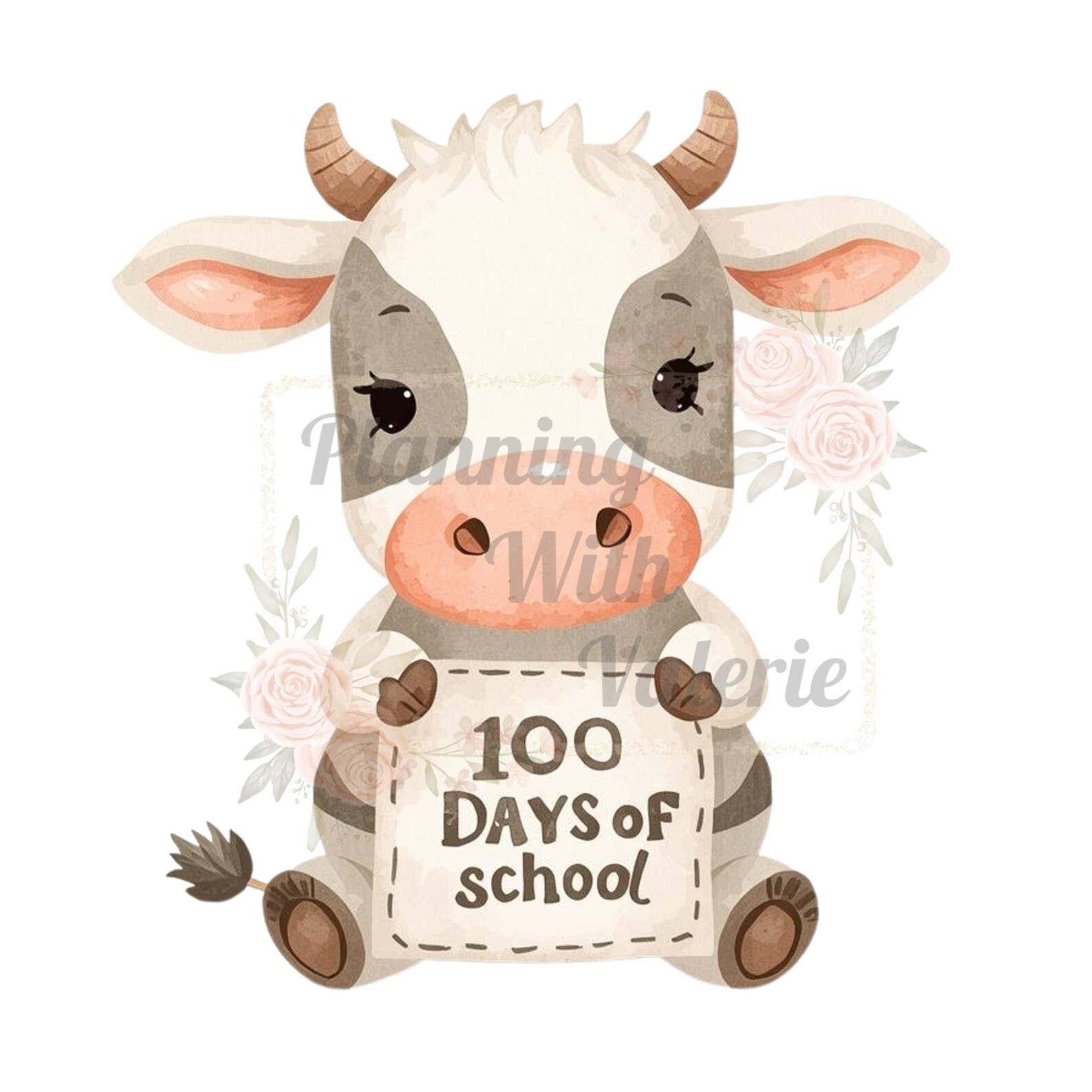 100 Days of School Clipart | Boho Animal Graphics (digital Download) - Etsy