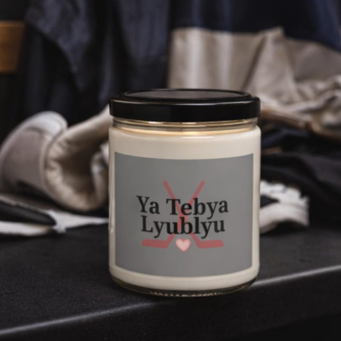 Ya Tebya Lyublyu Soy Candle | Hockey Romance Gift | Booktok Inspired ...