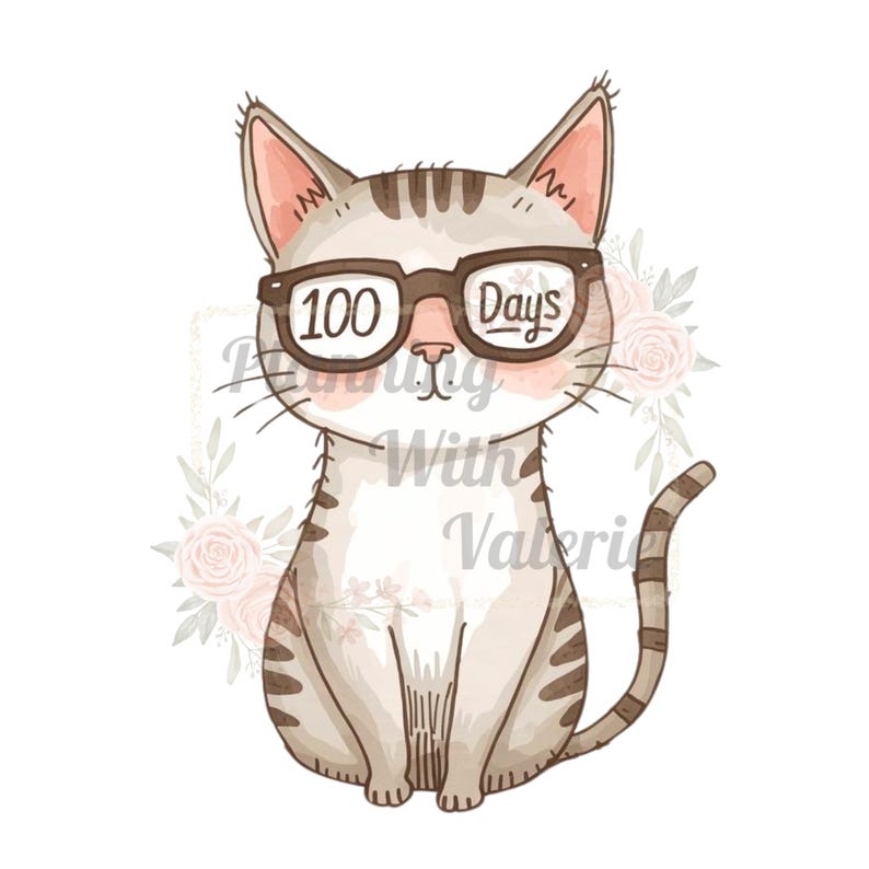 100 Days of School Clipart | Boho Animal Graphics (digital Download) - Etsy