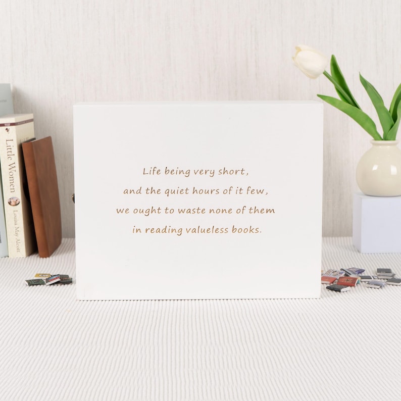 Anxiety Bookcase With Books | Booktok | Miniature Books | Book Lover ...