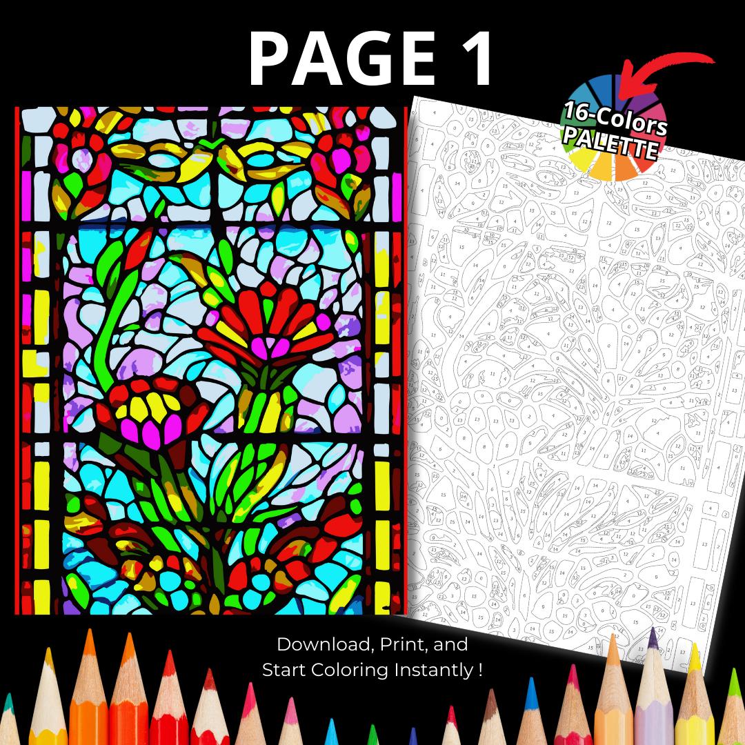 Color by Number Coloring Book – 3 Fun Pages | Paint by Number PDF ...