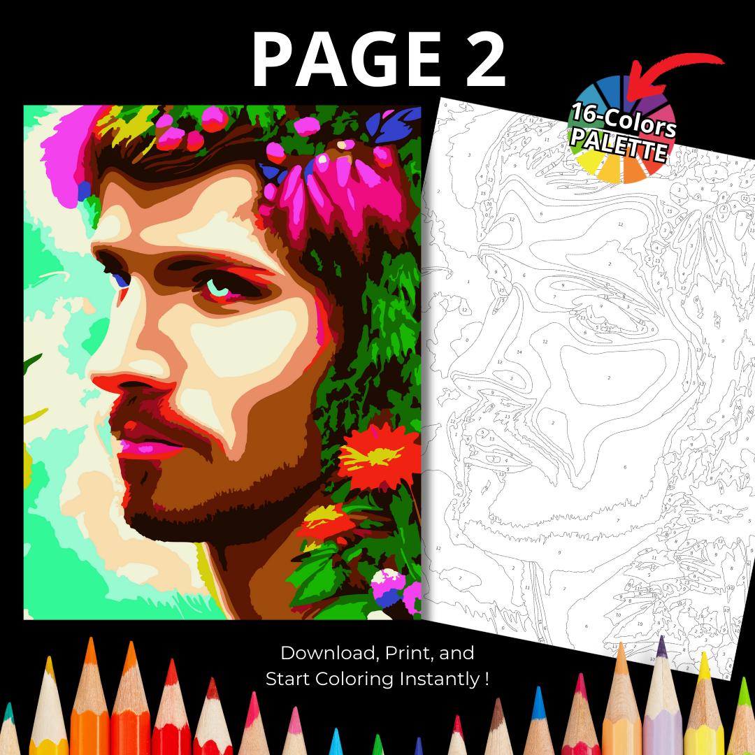 Color by Number. Coloriage Mystère. - Etsy