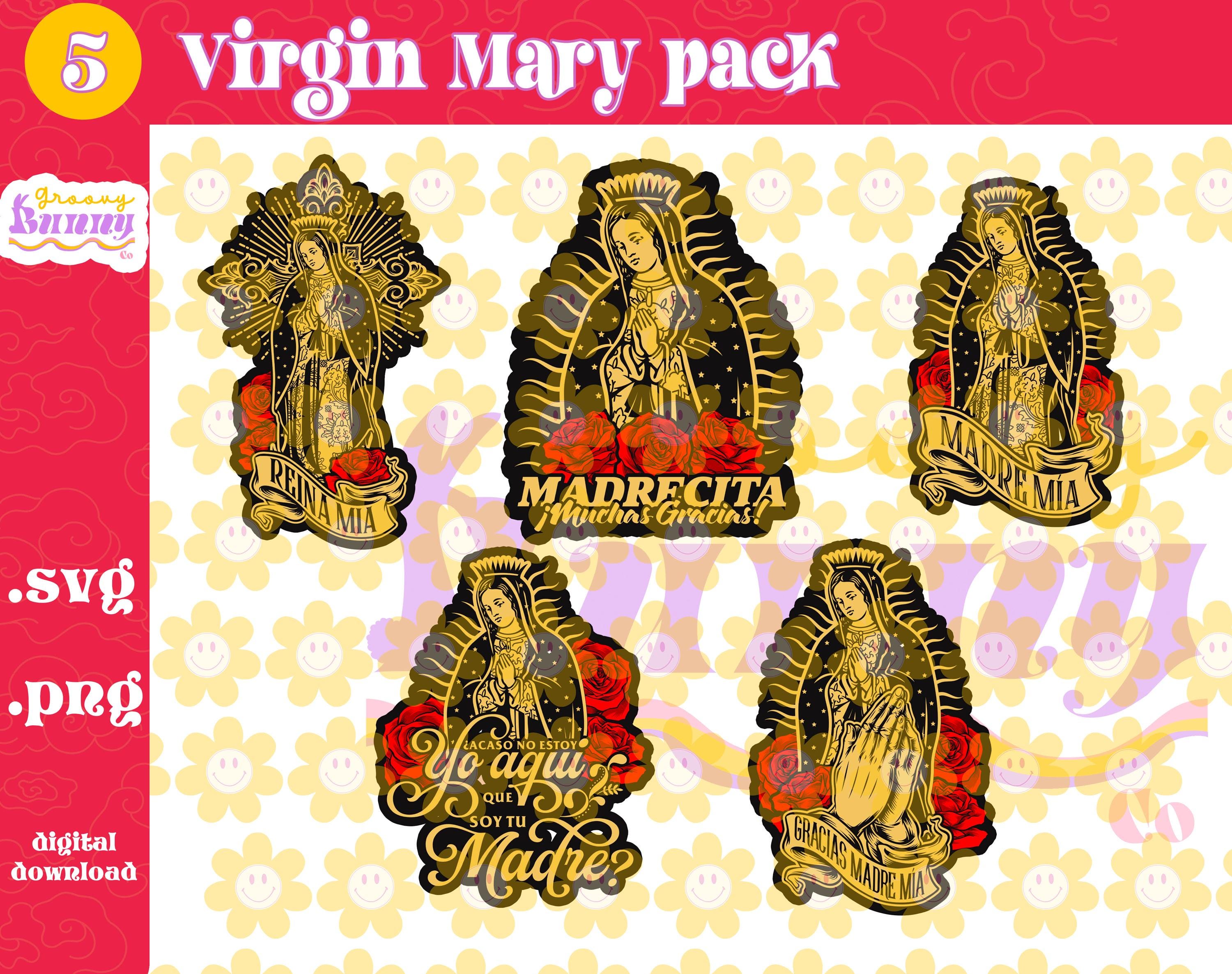 Virgin Mary Pack /virgen/virgen De Guadalupe Png/svg - Etsy