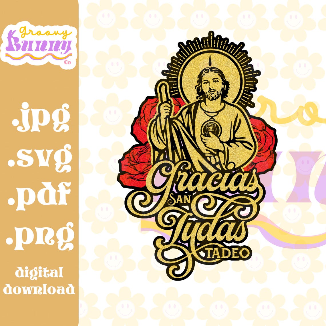 San Judas Tadeo SVG Bundle: Catholic Vector Graphics (digital Download ...