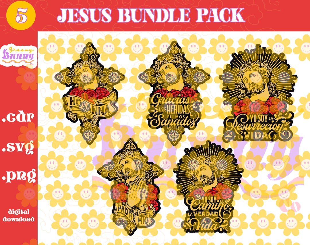 Jesus Christ /jesucristo / Jesus Bundle Pack/ Catholic / Png/svg/cdr ...