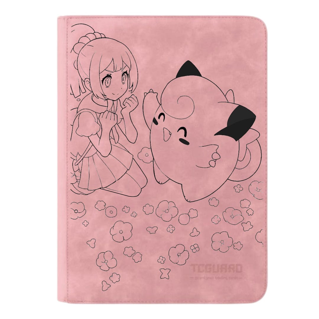 Pokemon Clefairy Cute Binder, Pokemon, TCG Binder, Custom Binder, Pink ...