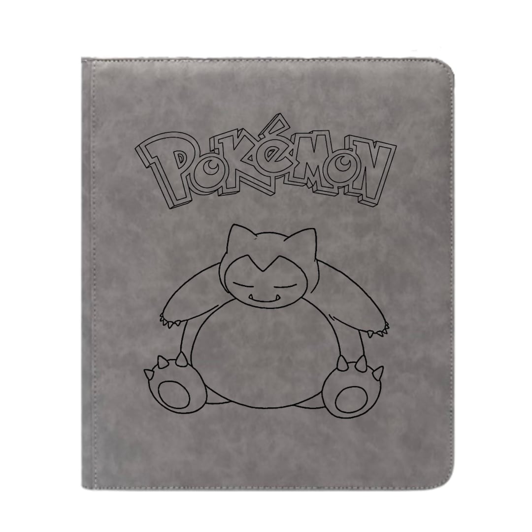 Top Loader Binder Snorlax TCG Binder, Custom Pokemon Binder - Etsy