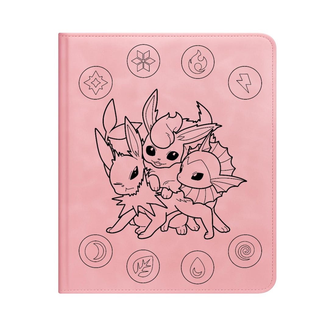 Pokemon Eevee Evolutions Cute Binder, Pokemon, TCG Binder, Custom ...