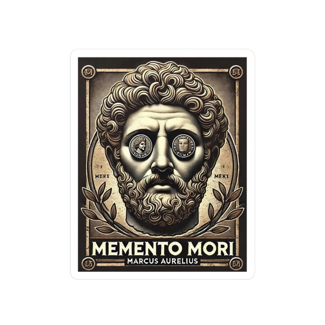 Marcus Aurelius MEMENTO MORI Vinyl Decal Stoicism Sticker, Philosophy ...