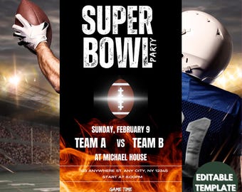 Grass Super Bowl Watch Party Invitation, Super Bowl Sunday, Game Day ...