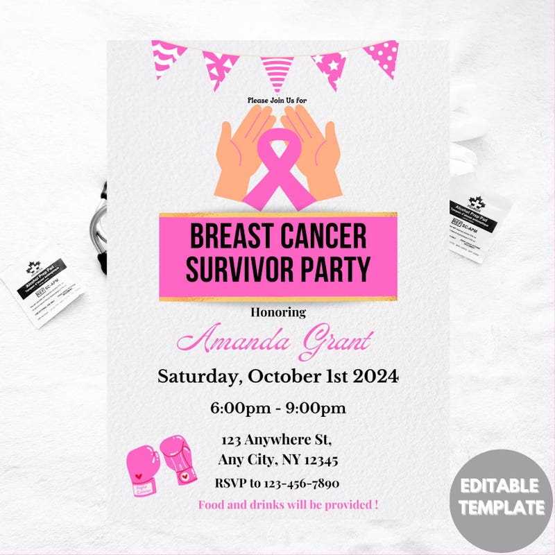 Cancer Free Party - Etsy