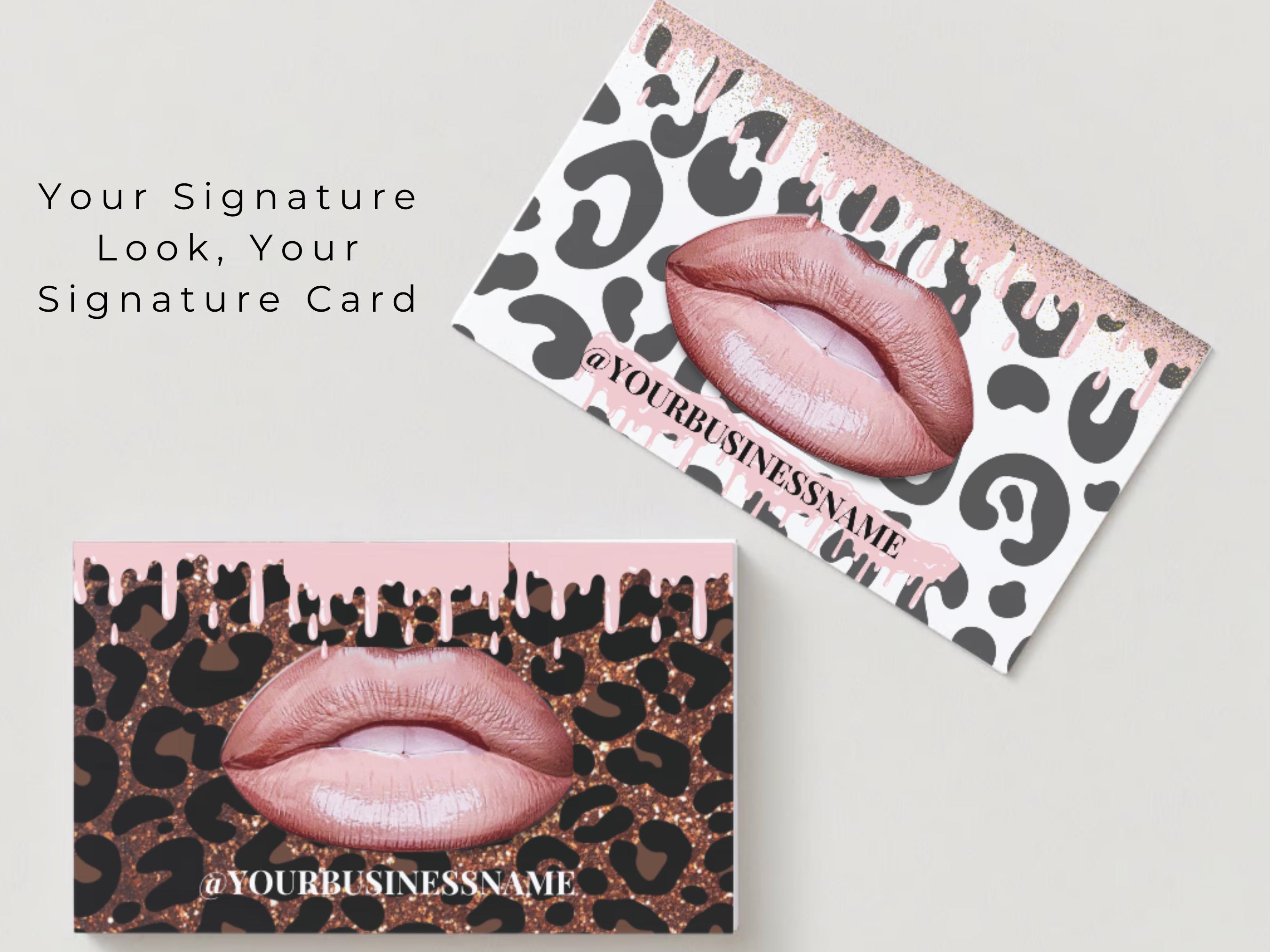 Editable Digital Beauty Business Card Template | Customizable Canva ...