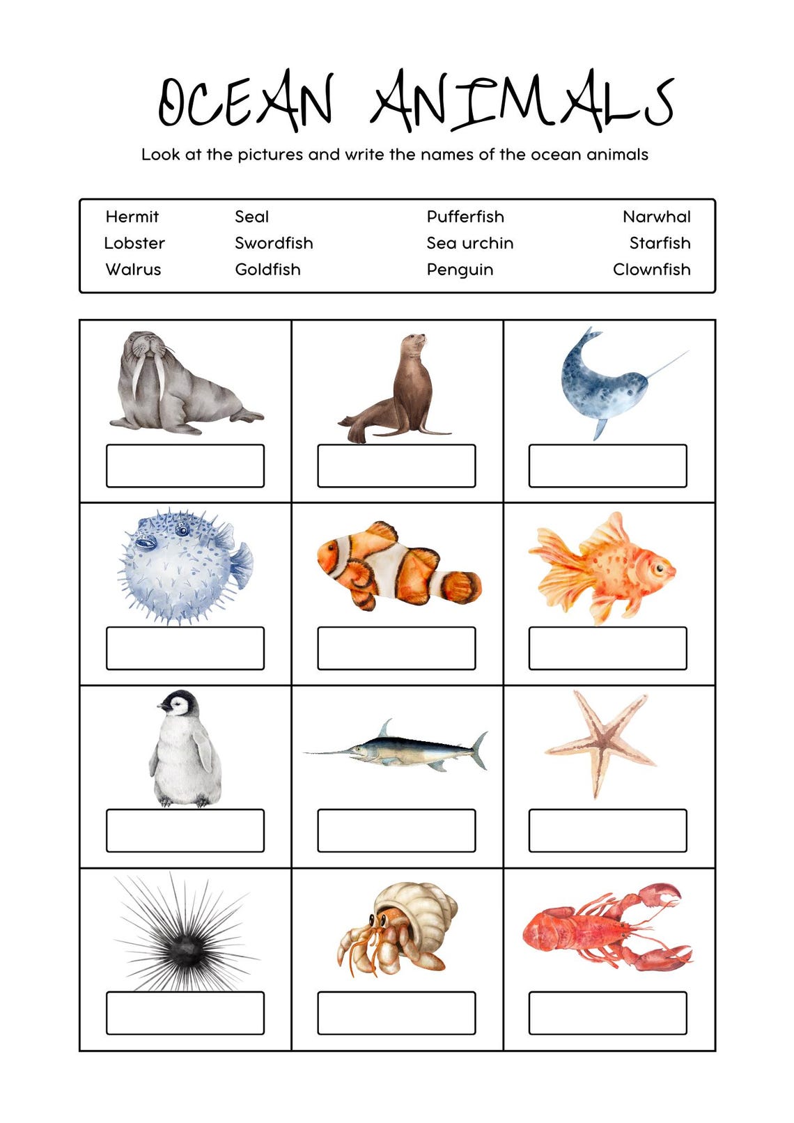 Ultimate Ocean Learning Pack 53 PAGES - Etsy Australia
