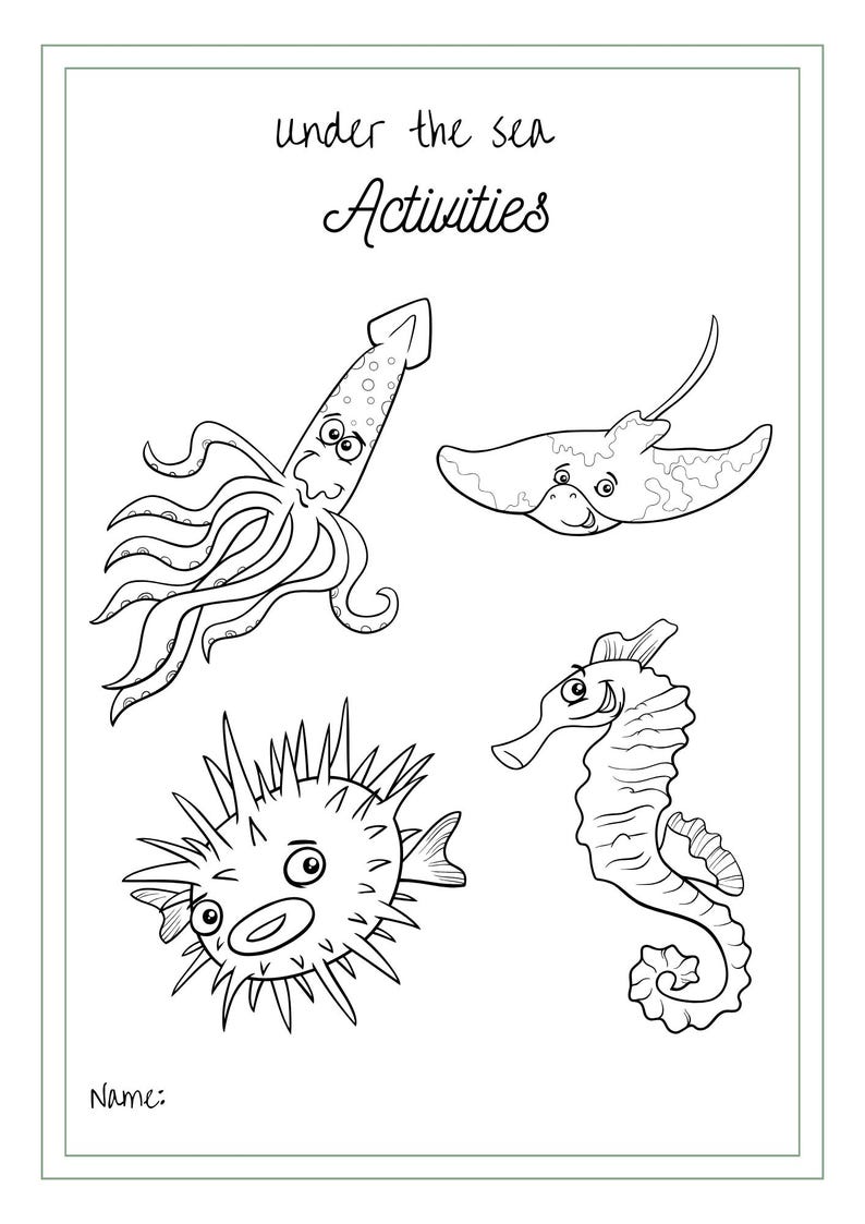 Ultimate Ocean Learning Pack 53 PAGES - Etsy Australia