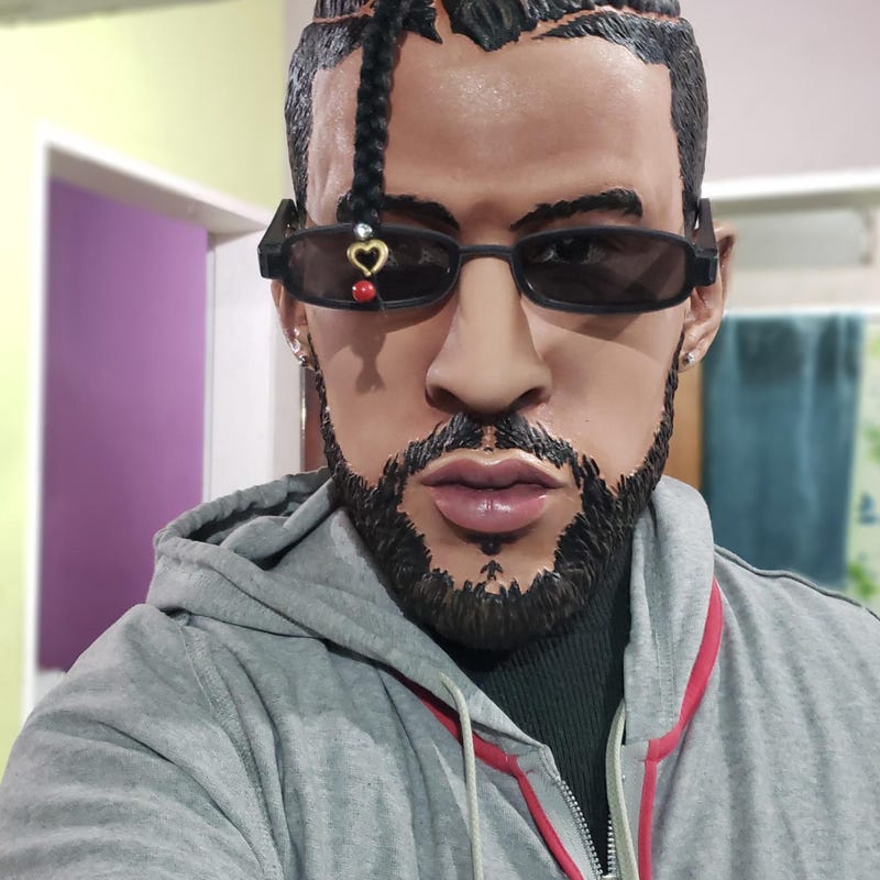 Bad Bunny Mask - Etsy