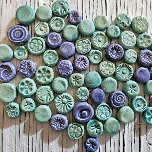 Mini Mosaic Tiles - Etsy