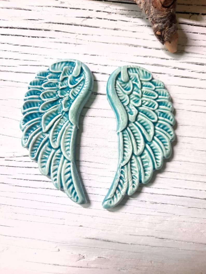 ANGEL Wings Mosaic Tile Set Ocean Blue | Etsy
