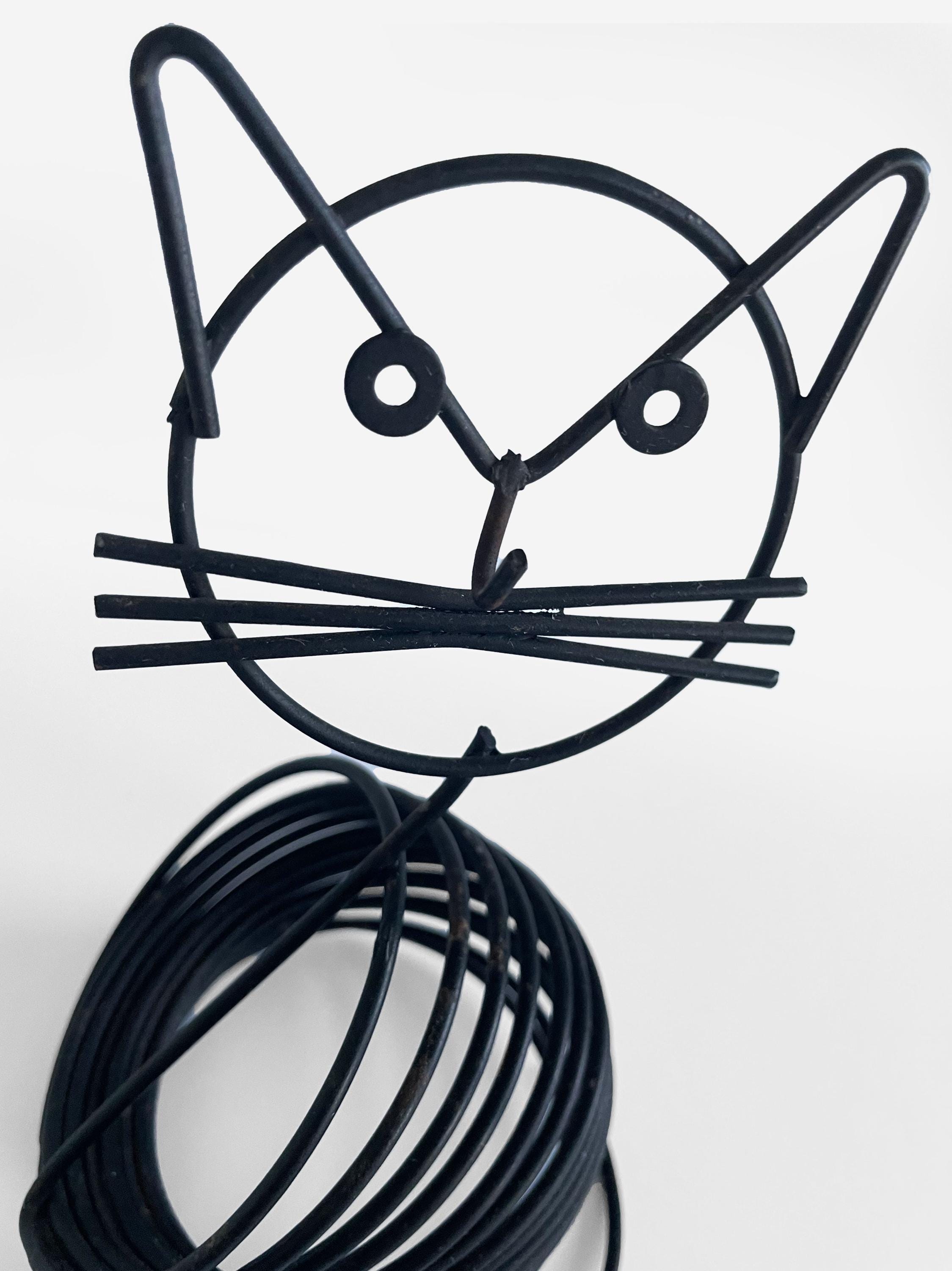 Coiled Wire Slinky Cat Letter Holder Organizer by Richard Galef for ...
