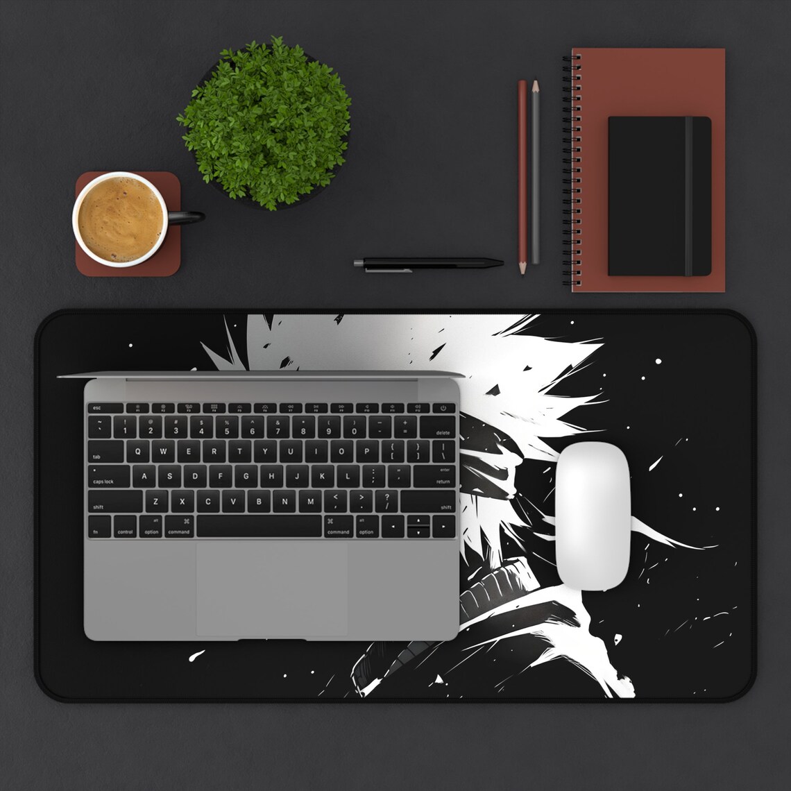 Kakashi Hatake Mouse Mat, Anime Mouse Mat, Long Desk Mats, Aesthetic ...