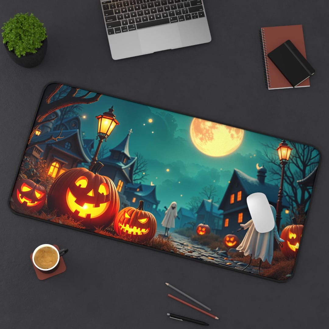 Halloween Mouse Pad, Halloween Desk, Witch Mouse Pad, Spooky Mouse Pad ...