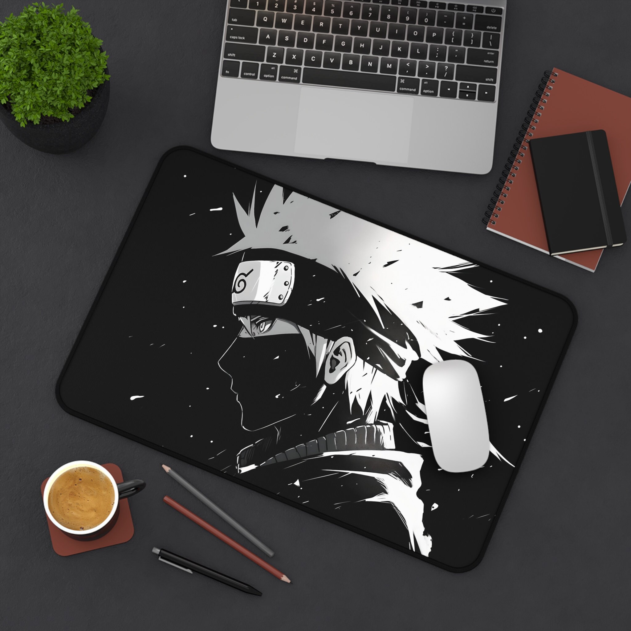 Kakashi Hatake Mouse Mat, Anime Mouse Mat, Long Desk Mats, Aesthetic ...