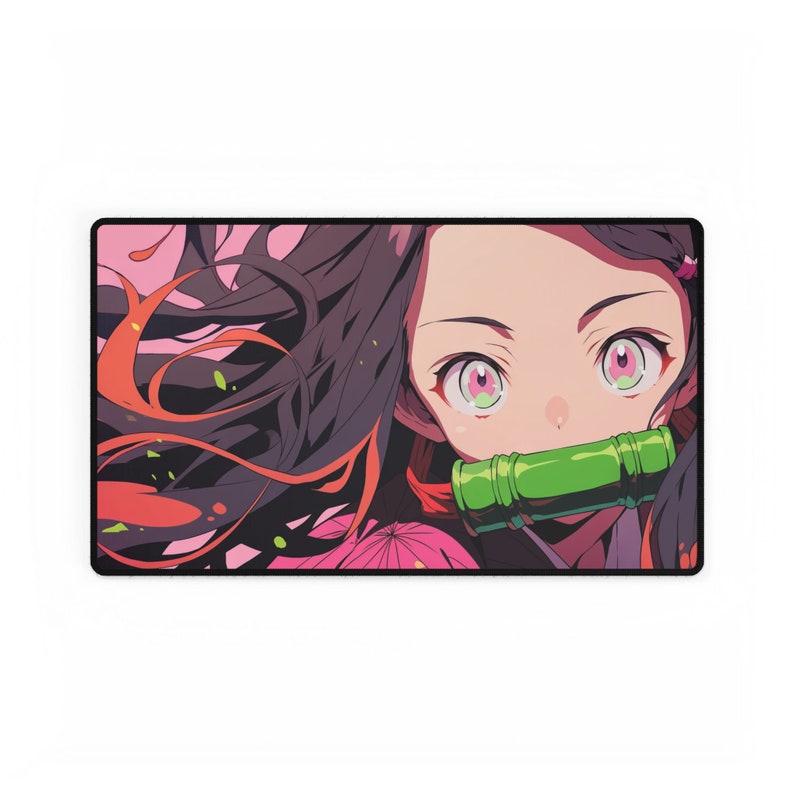 Demon Slayer Mouse Pad Nezuko, Long Desk Mats, Aesthetic Gaming Mouse ...