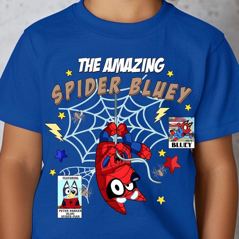 Bluey Spider Man - Etsy