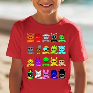 Sprunki Game Shirt, Sprunki Fan Tee, Sprunki Shirt for Boy, Roblox Cool ...