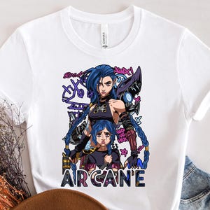 Jinx Shirt, League of Legends Shirt, Anime Graphic Tee, Streetwear ...