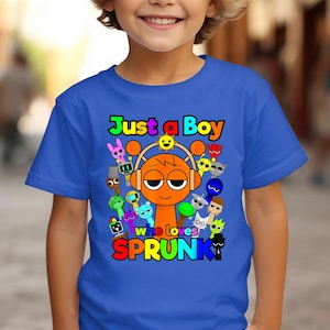 Sprunki Game Shirt, Sprunki Fan Tee, Sprunki Lime Tee, Roblox Cool Game ...