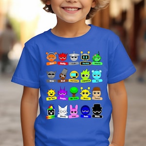 Sprunki Game Shirt, Sprunki Fan Tee, Sprunki Shirt for Boy, Roblox Cool ...