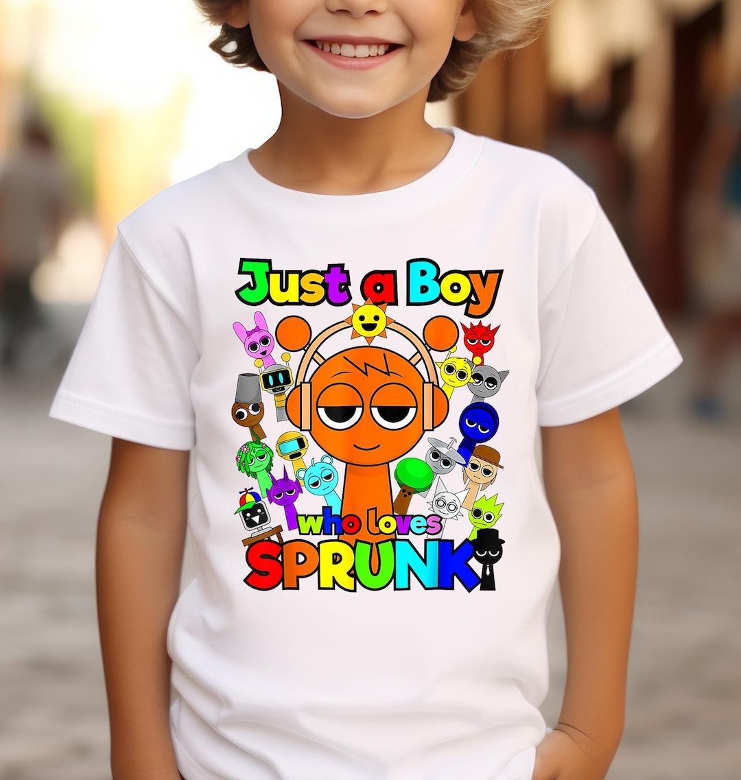 Sprunki Game Shirt, Sprunki Fan Tee, Sprunki Lime Tee, Roblox Cool Game ...